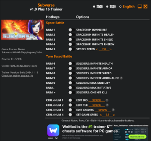 Subverse Trainer - FLiNG Trainer - PC Game Cheats and Mods