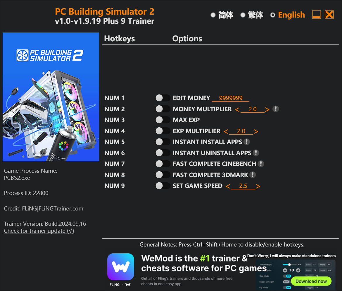 PC Building Simulator 2 Trainer - FLiNG Trainer - PC Game Cheats and Mods