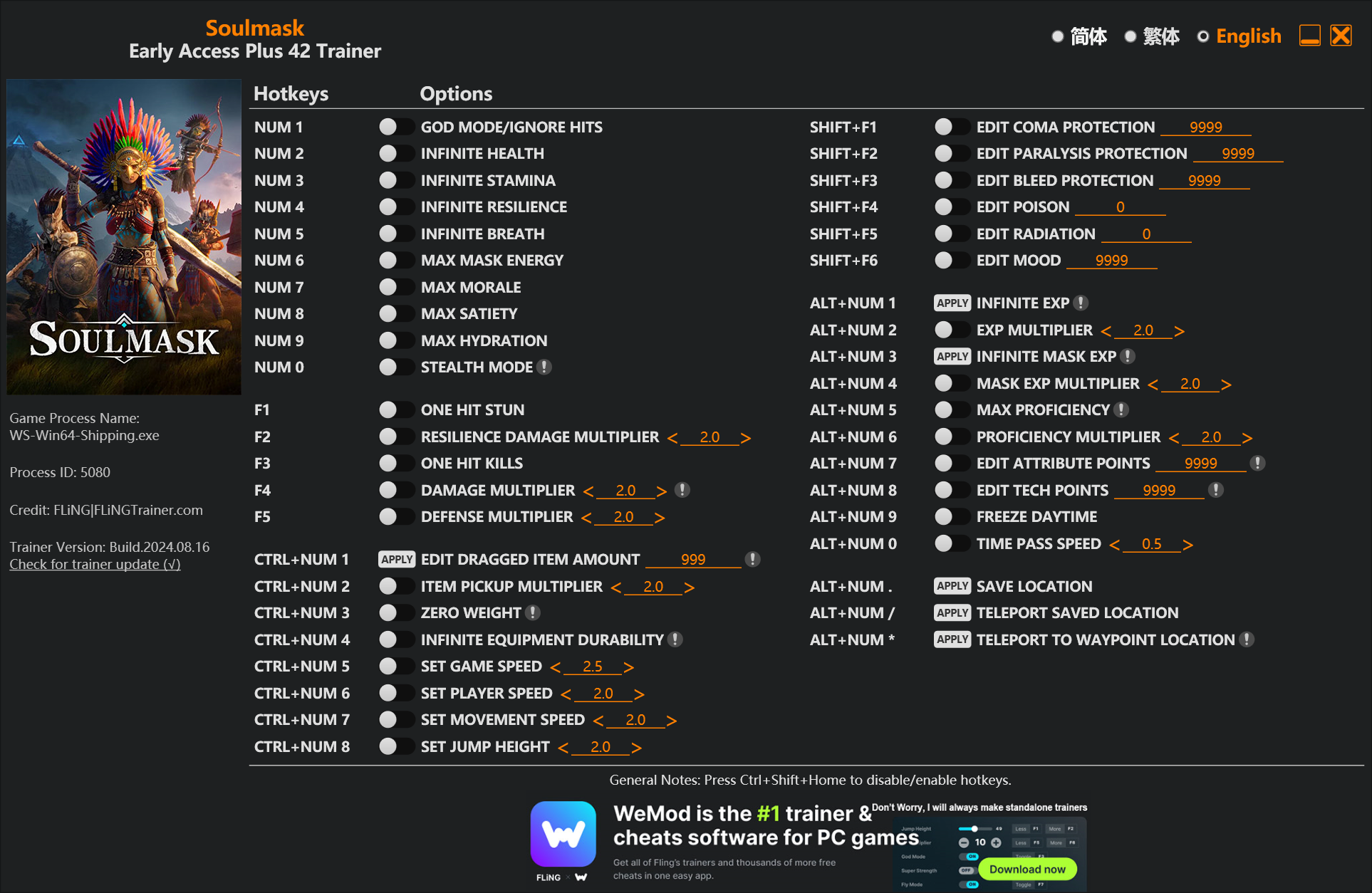 Soulmask Trainer - FLiNG Trainer - PC Game Cheats and Mods