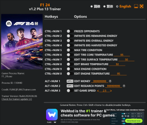 F1 24 Trainer - FLiNG Trainer - PC Game Cheats and Mods